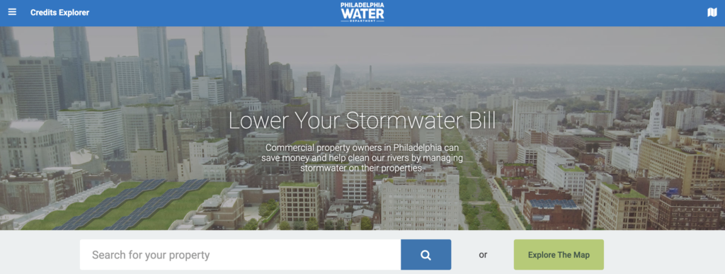 Stormwater Credits Explorer: Encouraging Participation in PWD Green ...